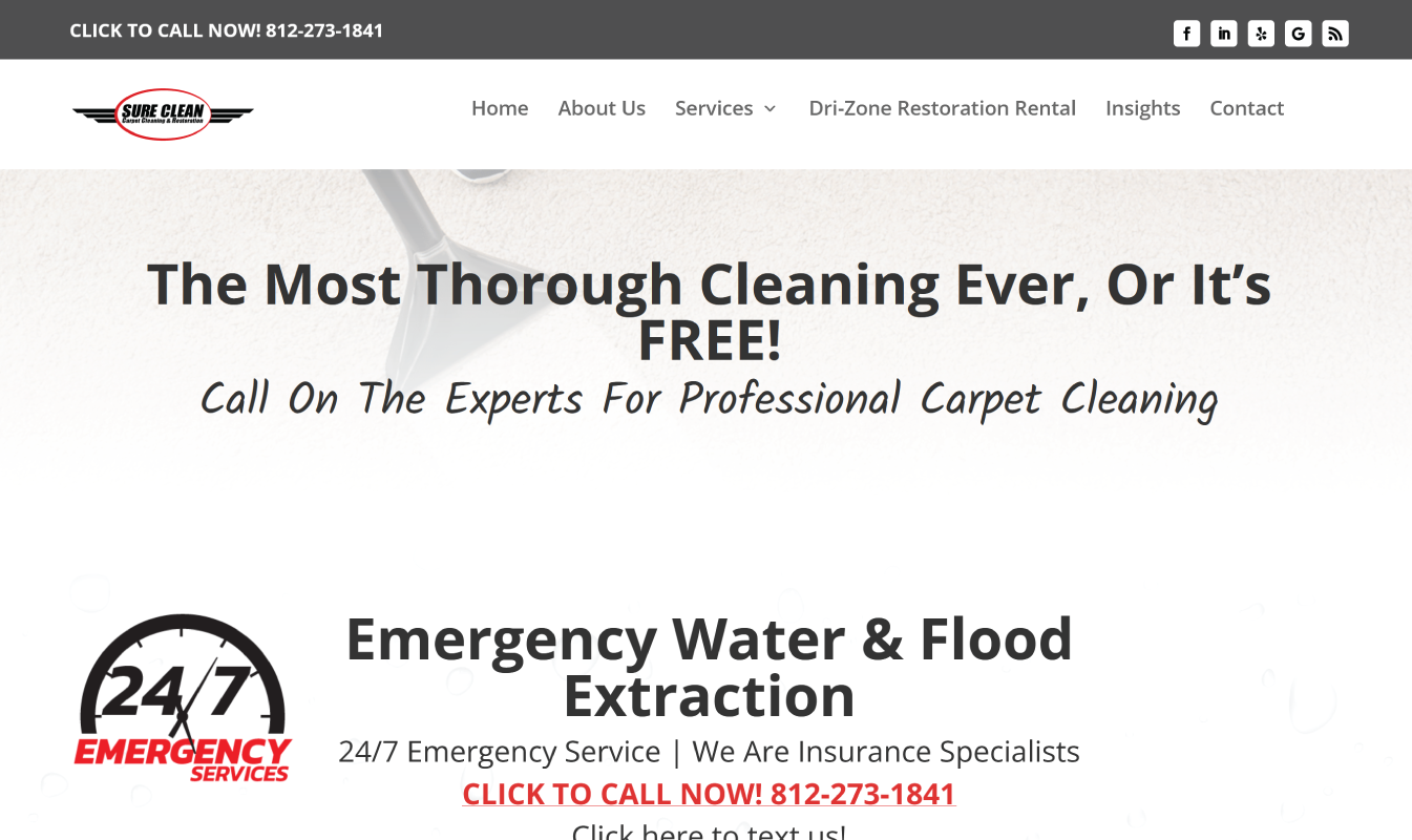 Home - Sure Clean Carpet Cleaning & Restoration